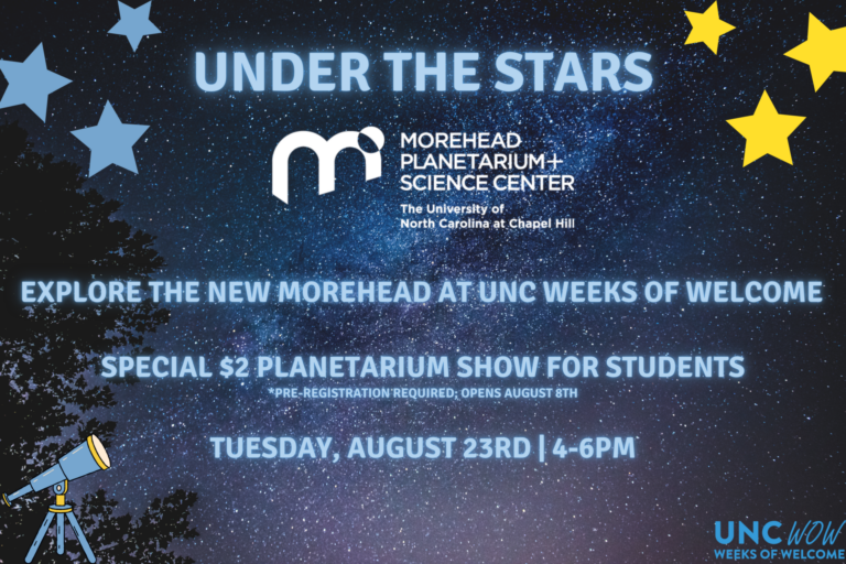 Week of Welcome: Under the Stars with Morehead - Morehead Planetarium and Science Center